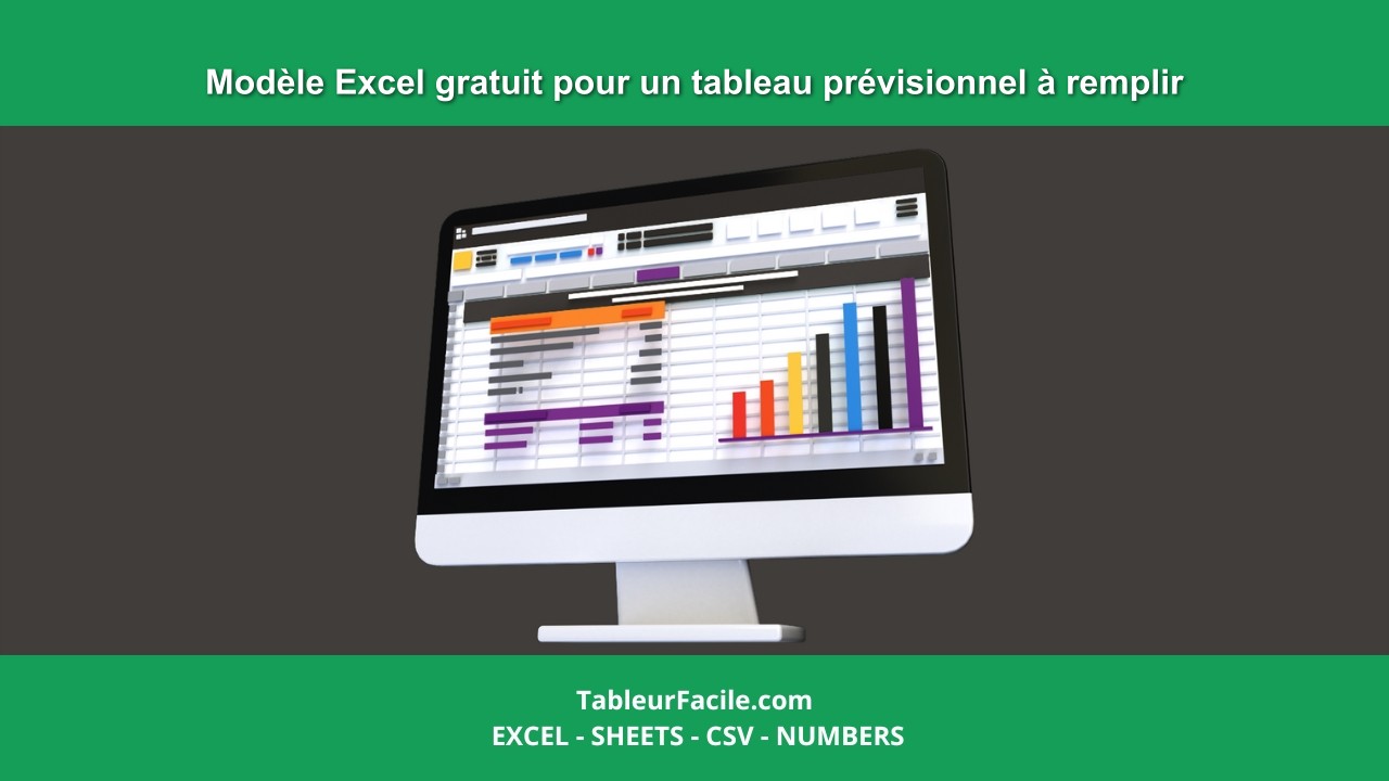 Modèle Excel gratuit pour un tableau prévisionnel efficace