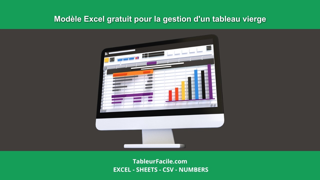 Modèle Excel gratuit pour la gestion d'un tableau vierge